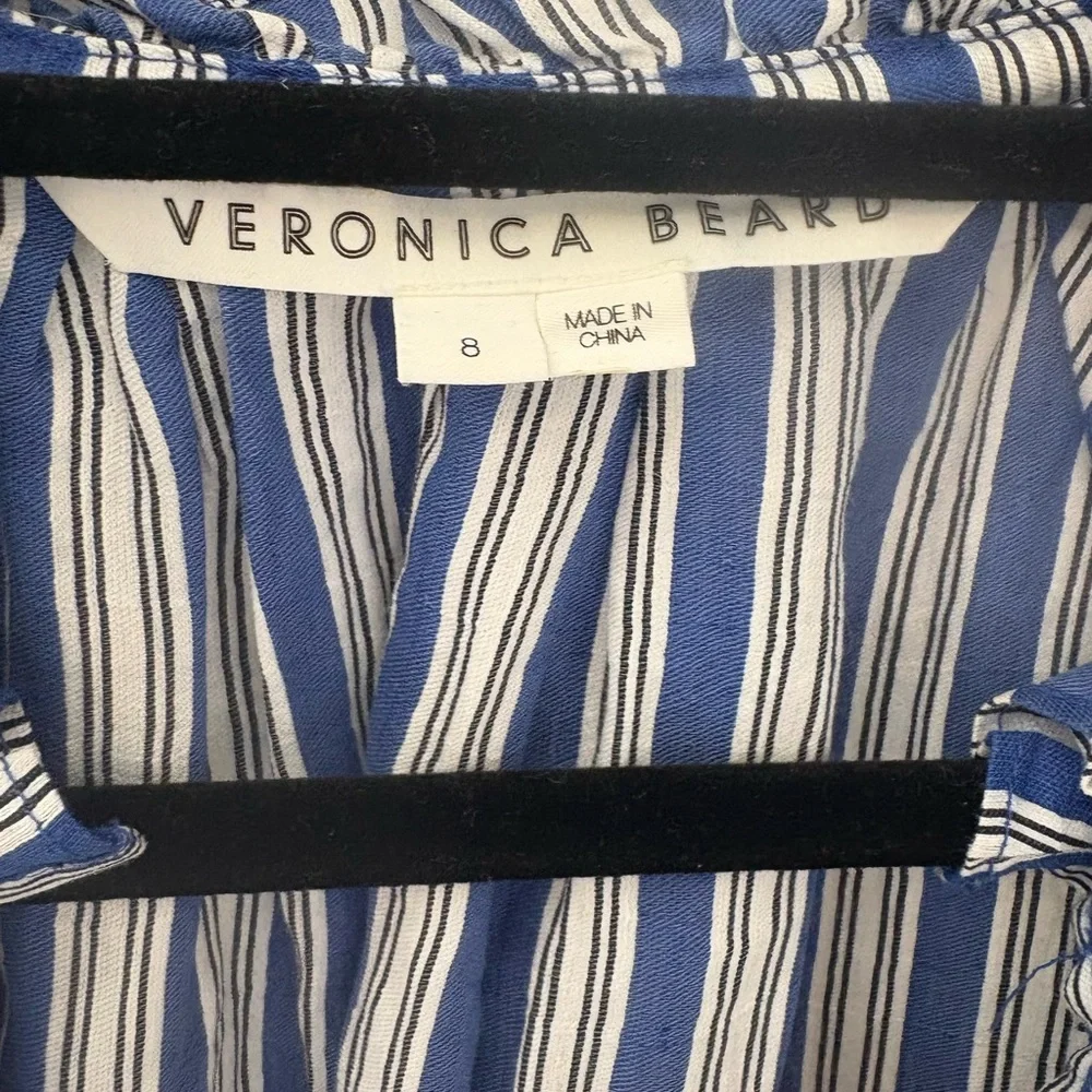 Veronica Beard | Dresses | Veronica Beard Blue And White Striped Mini ...